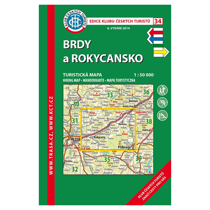 TURISTICKÁ MAPA BRDY A ROKYCANSKO