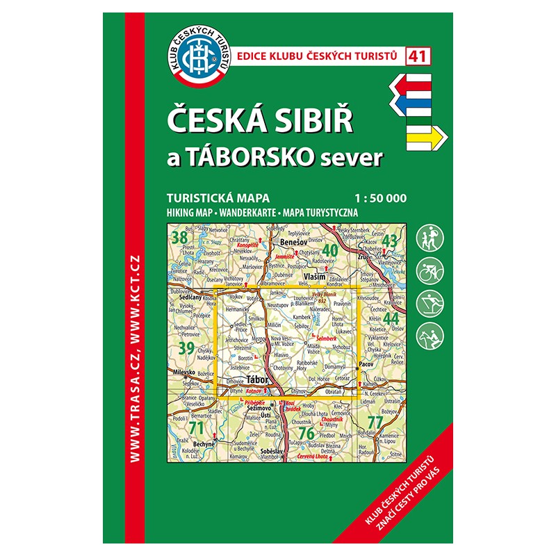 TURISTICKÁ MAPA ČESKÁ SIBIŘ A TÁBORSKO - SEVER