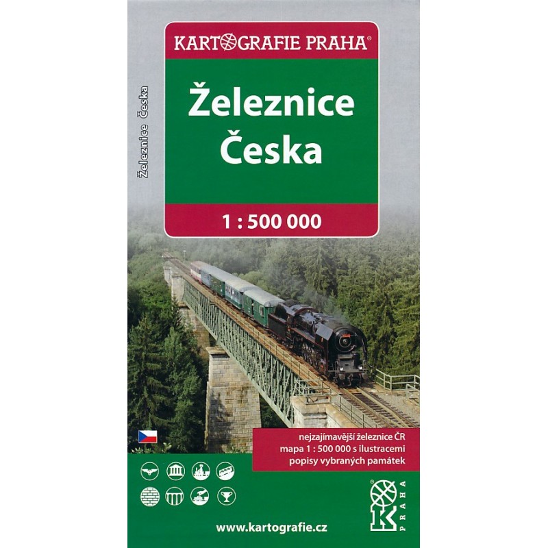 TEMATICKÁ MAPA ŽELEZNICE ČESKA