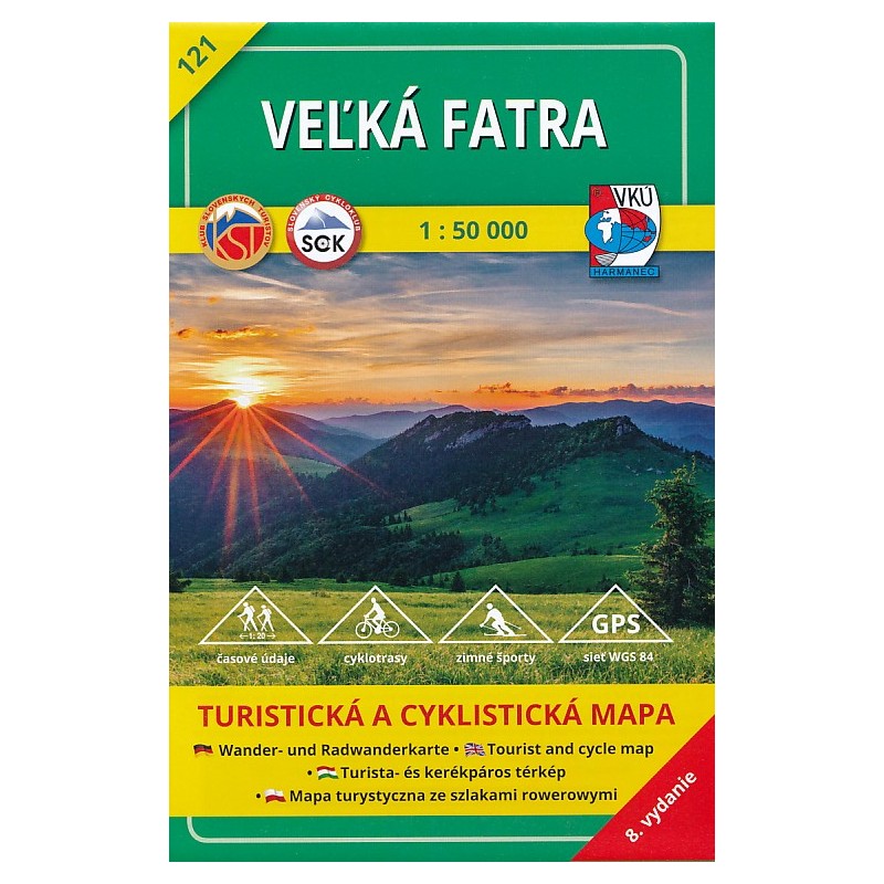 TURISTICKÁ MAPA VEĽKÁ FATRA