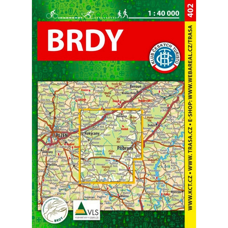 TURISTICKÁ MAPA BRDY