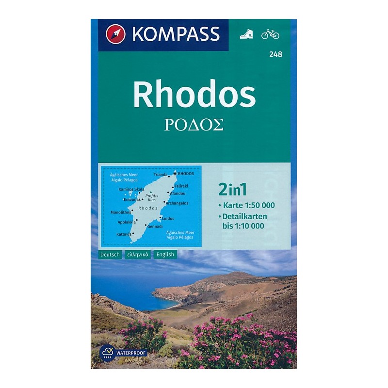 TURISTICKÁ MAPA RHODOS