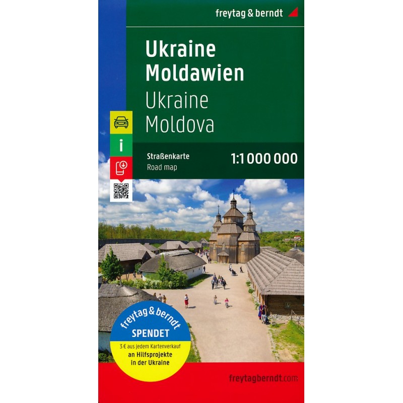 AUTOMAPA UKRAJINA, MOLDAVSKO