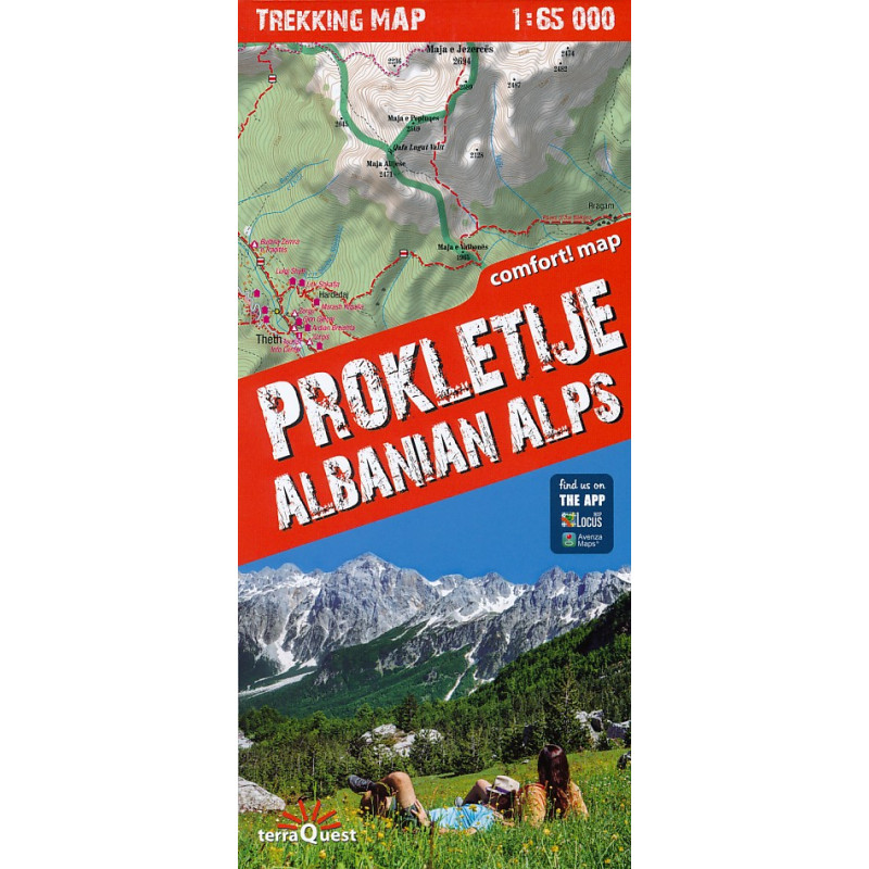 TURISTICKÁ MAPA PROKLETIJE - ALBÁNSKÉ ALPY / PROKLETIJE - ALBANIAN ALPS