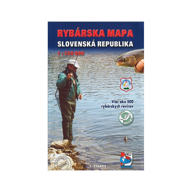 RYBÁRSKA MAPA SR - TURISTASHOP - turistické knihkupectví